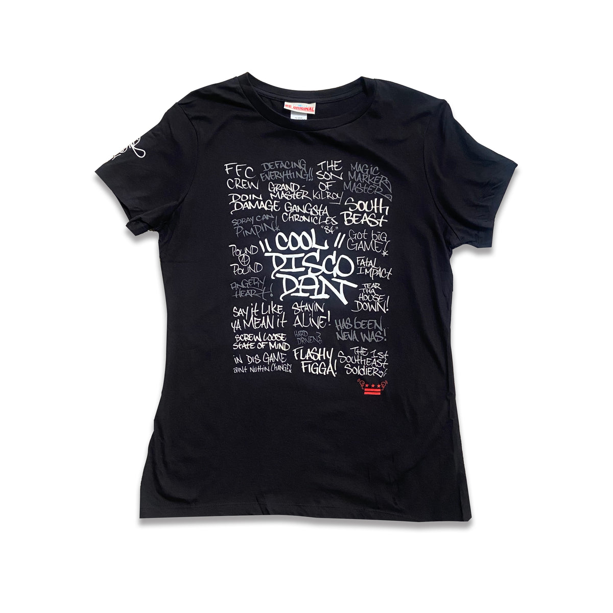 Cool Disco Dan "Graffiti Black" Women's Tee - BEYOND THE STREETS