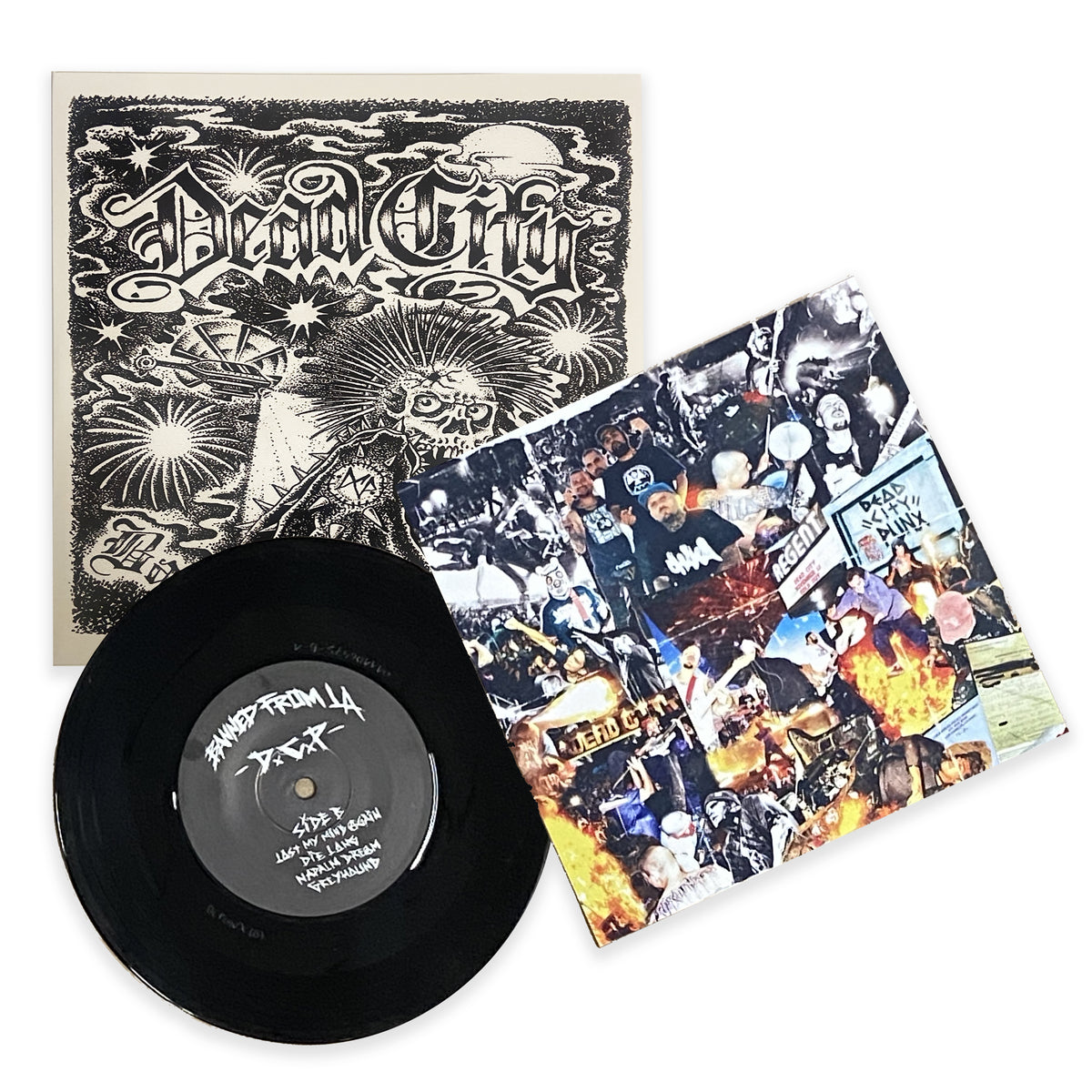 Dead City Punx (SIGNED) "Banned From LA" 7" Vinyl - BEYOND THE STREETS
