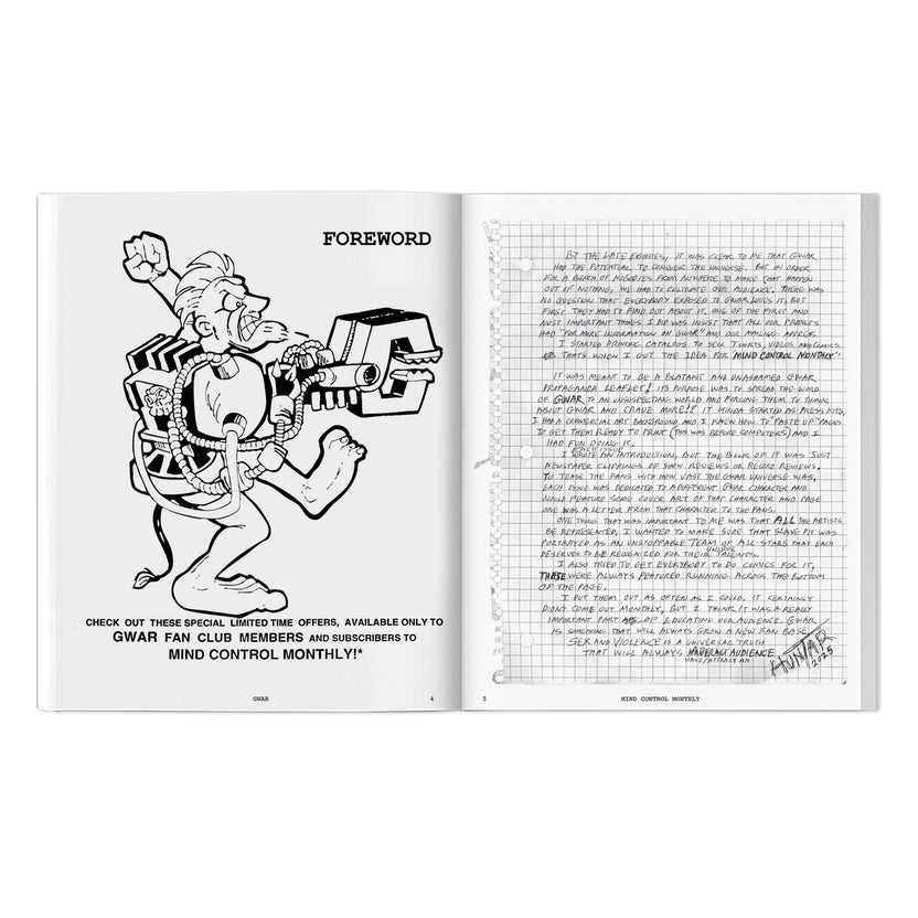 GWAR X BEYOND THE STREETS "Mind Control Monthly " Book