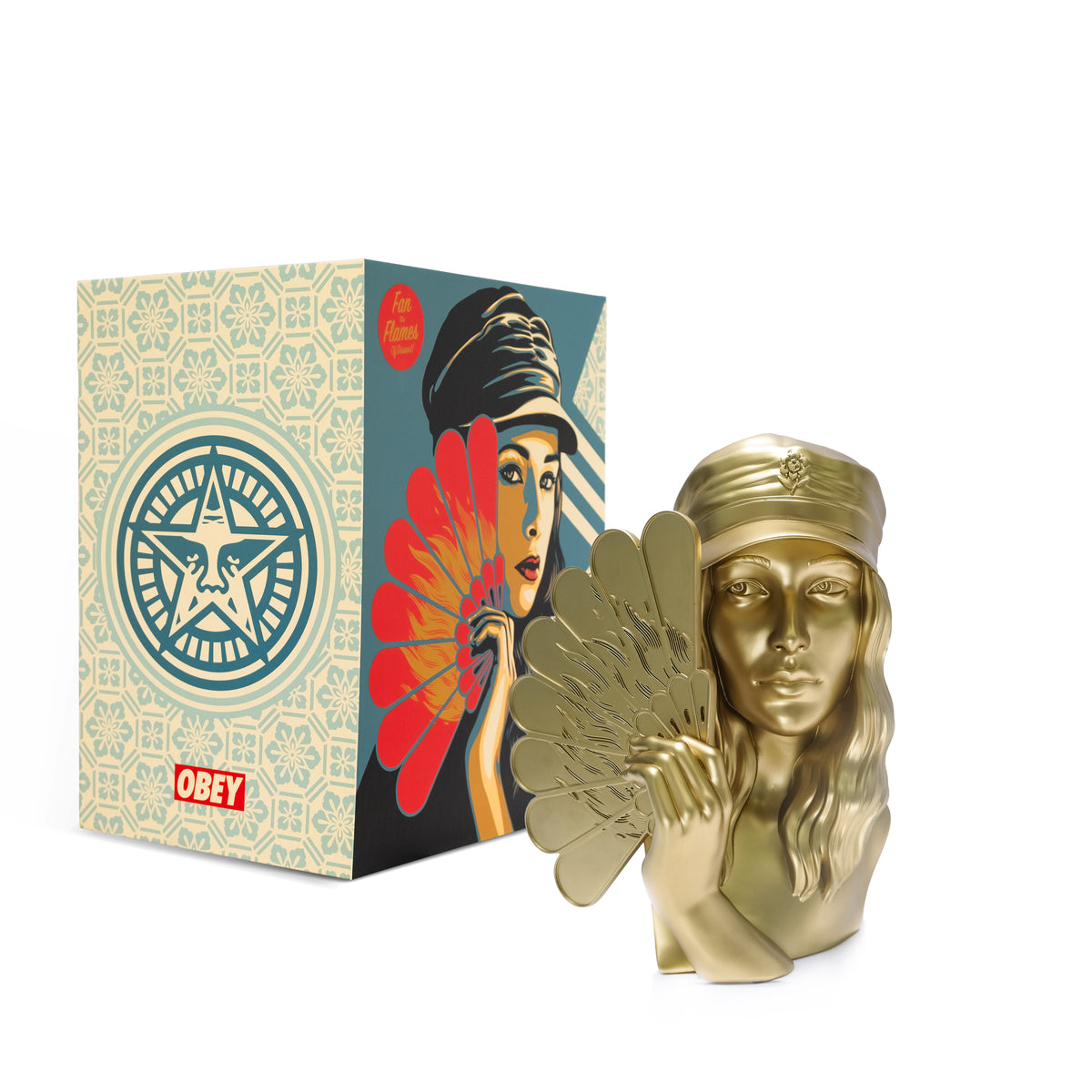 Shepard Fairey "Fan the Flames (Gold)" Edition - BEYOND THE STREETS