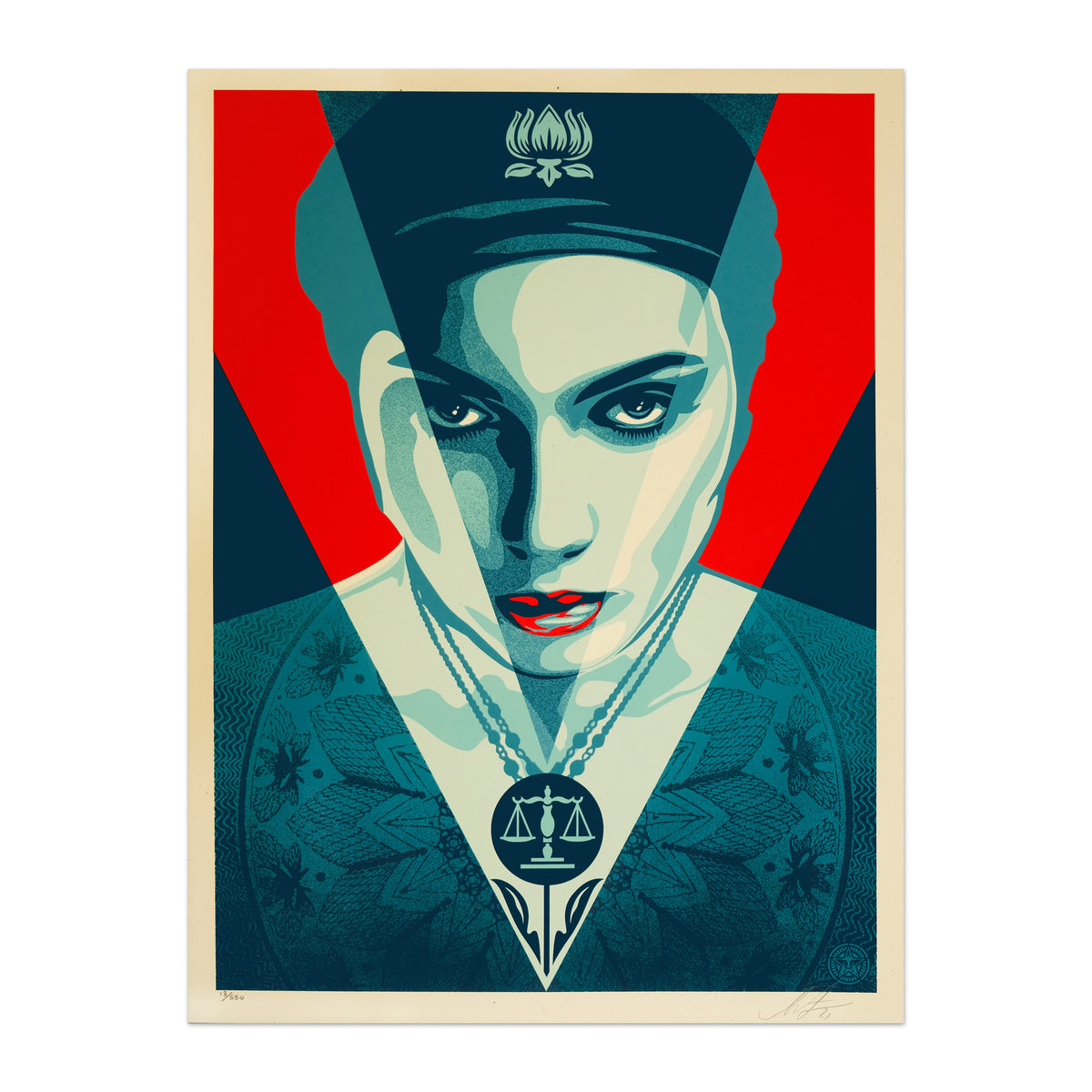 Shepard Fairey "Justice Woman (Red), 2021" Archive Print - BEYOND THE ...